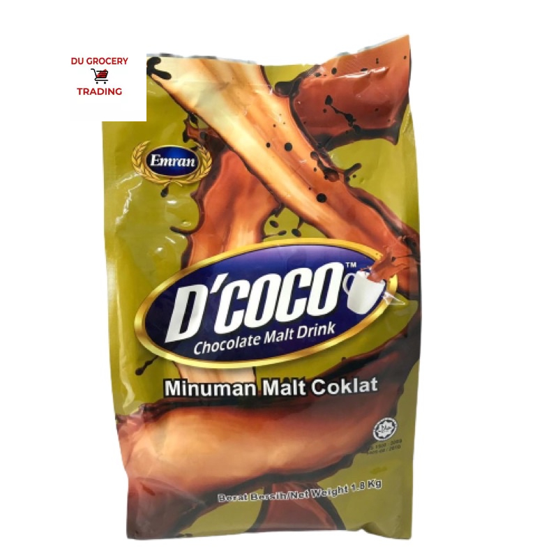Emran D'Coco Chocolate Drink 1.8kg Minuman Coklat Emran Milo Dcoco ...