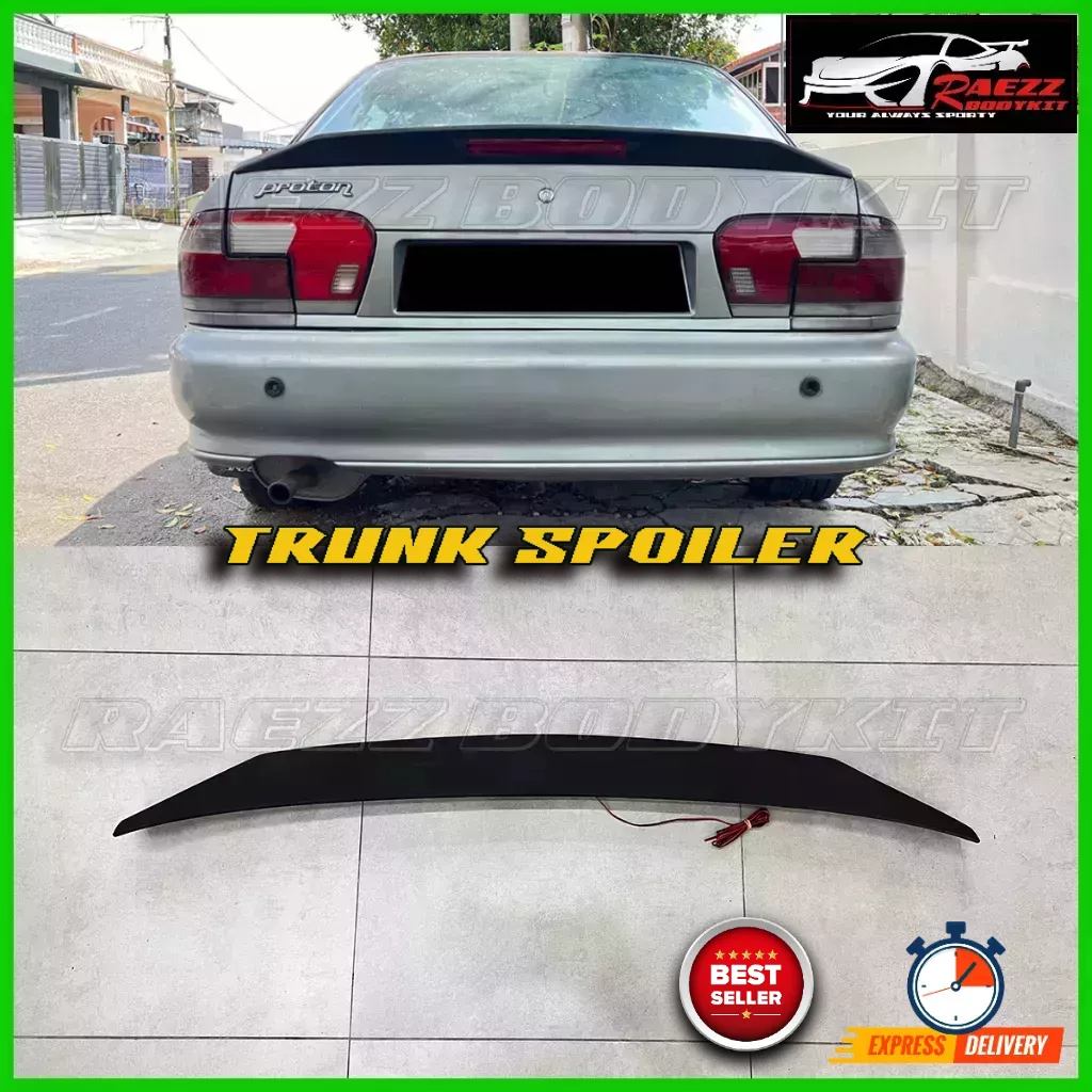 💥Ready Stock💥MDM Proton Wira C99 AeroBack LED Trunk Spoiler / Itik ...