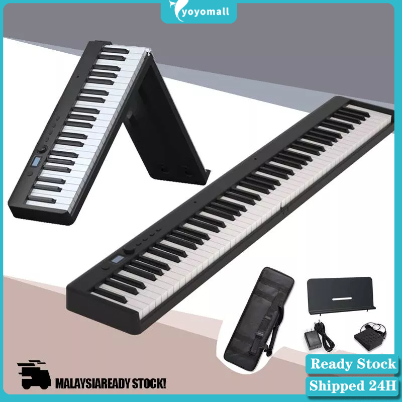 【MALAY STOCK】Rechargeable 88 Keys Foldable Piano Keyboard With ...