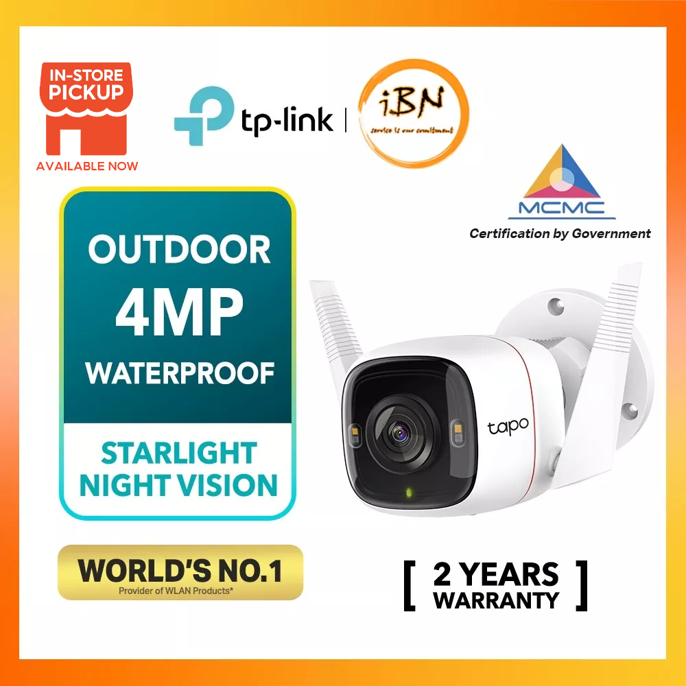 TP-Link Tapo TC65 C310 / C320WS / C325WB | 2K/4MP Full Color Night ...