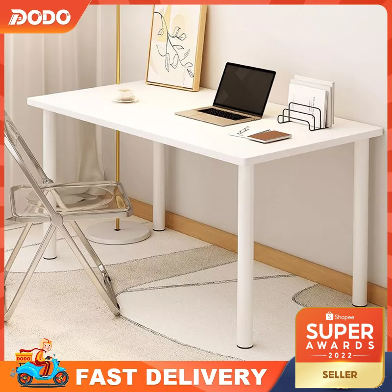 DO White Study Table Office Computer Table Workstation Writing Desk ...