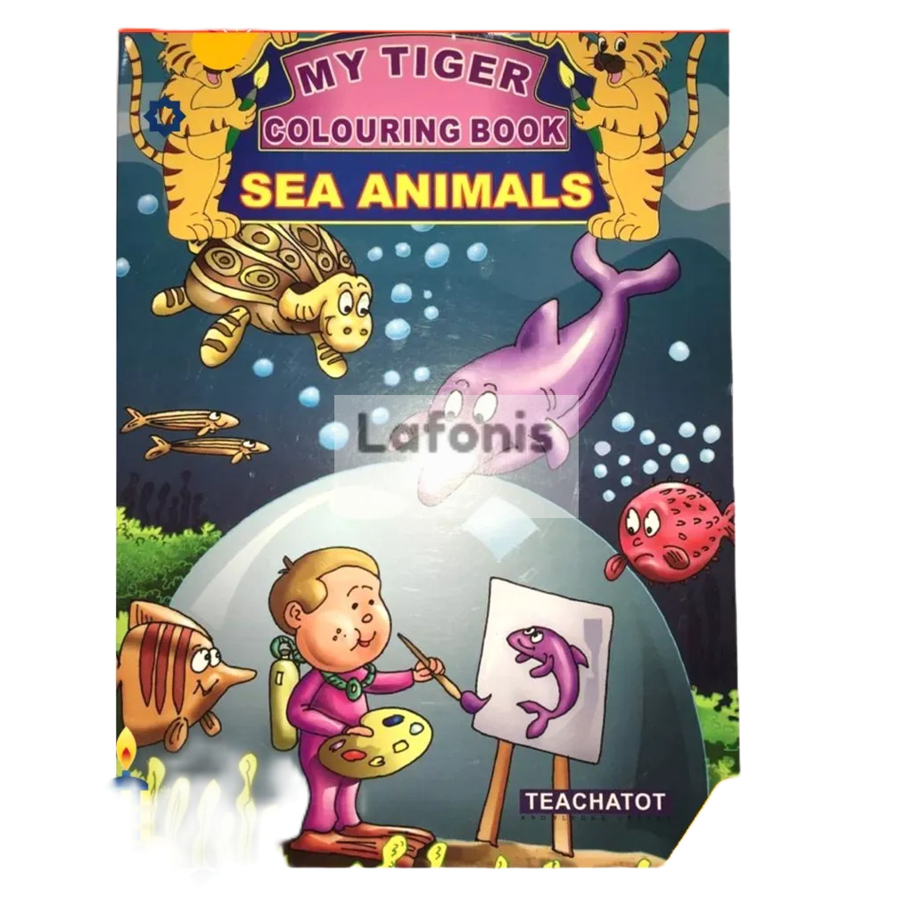 (Lafonis) My Tigers Coloring Book Sea Animals(21.5*29.8*0.5cm) | Shopee ...