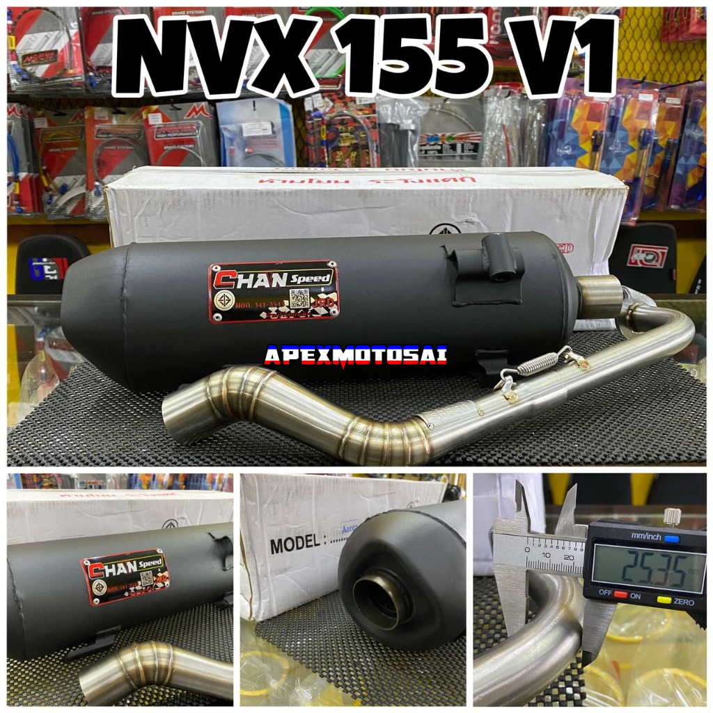 🔥🇹🇭 EKZOS RACING YAMAHA NVX 155 V1 CUTTING STANDARD 🇹🇭 🔥EXHAUST RACING ...