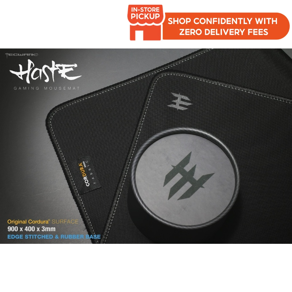 # TECWARE Haste Cordura [ 450 / 900 ] Fabric Gaming Mousepad # | Shopee ...