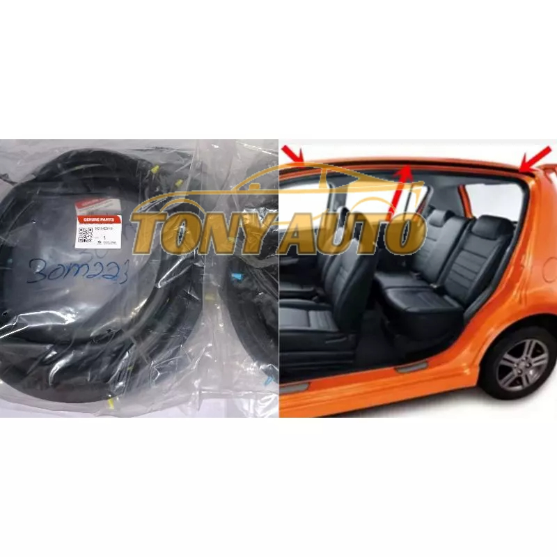 *ORIGINAL PERODUA MYVI 2005-2010 ROOF WEATHERSTRIP RUBBER / ROOF TRIP ...