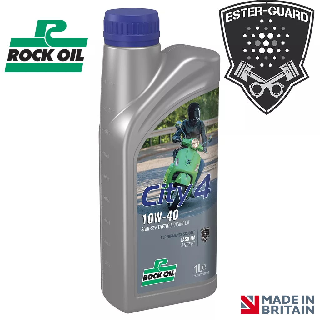 Rock Oil City 4 10W40 1L Semi Synthetic Scooter Engine Oil with Ester ...