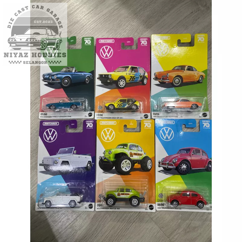 Matchbox Volkswagen Series 2023 GGF12-956U Karman Ghia, Golf GTI MK1 ...