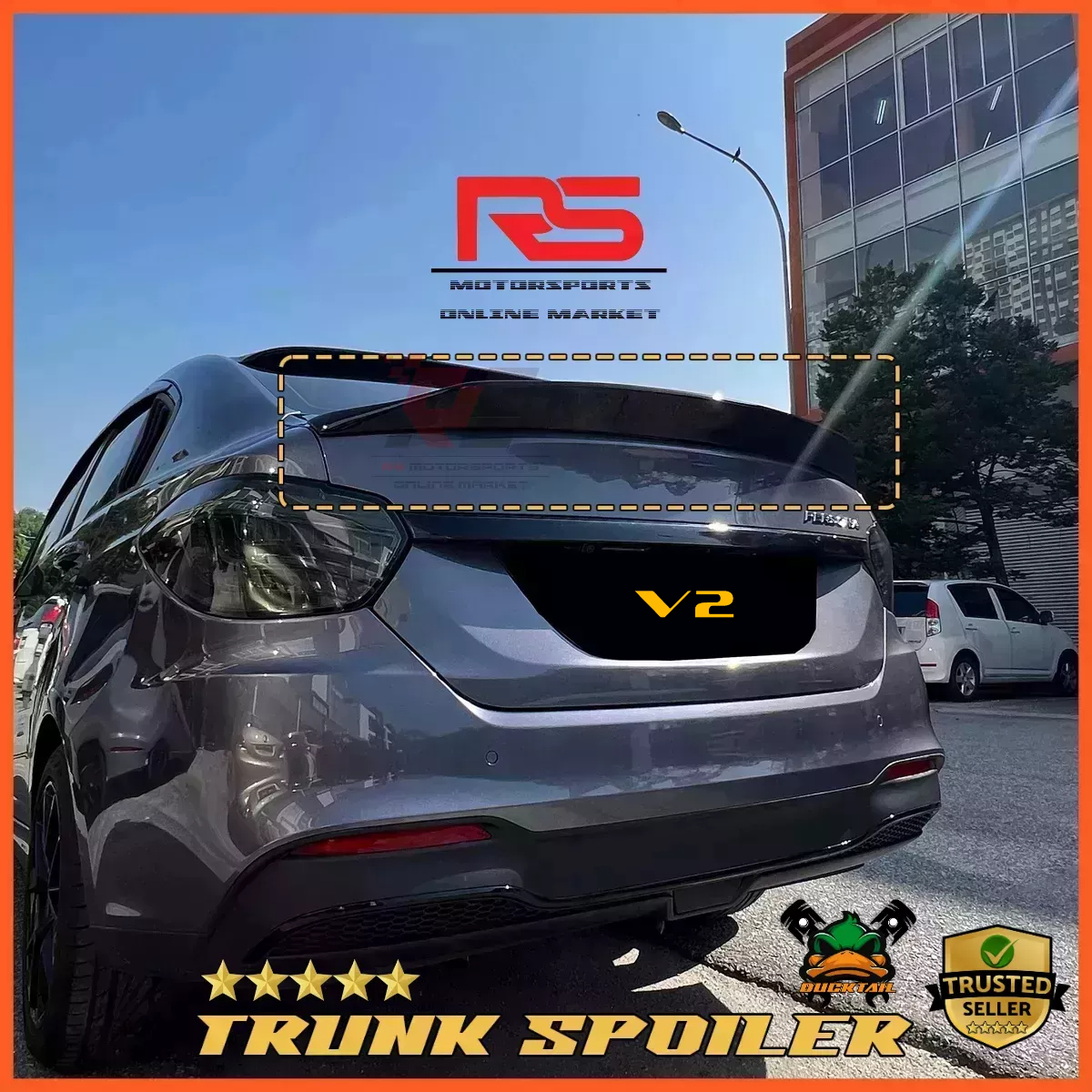 🏁READY STOCK🏁 Proton Persona VVT Tahun * 2016 ~ 2024 * Trunk Spoiler # ...