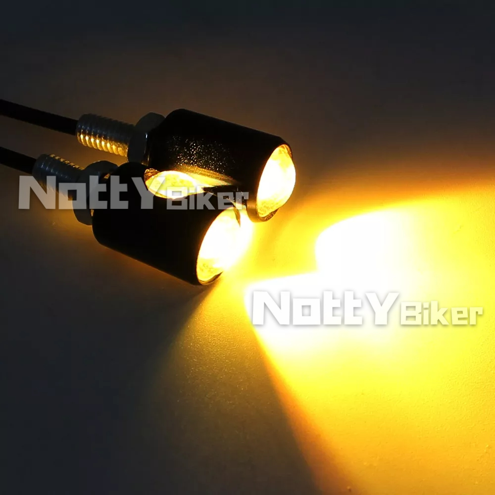 Universal Amber Signal Mini 12V LED Marker Indicator License Plate Turn ...