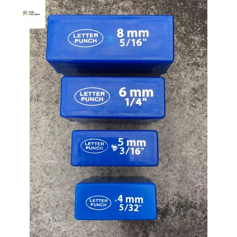 Aphabet Cop Nama Stamp Punch Chop Engin Letter Stamp Set Body Leather ...