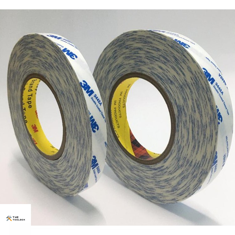3M 9448A Double Sided Coated Tissue Adhesive Tape White 50meter ...