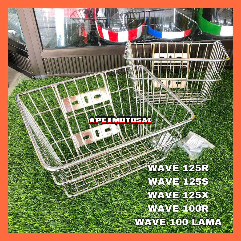 🇹🇭 BAKUL CHROME RAGA DEPAN HONDA WAVE 125R 125S 100S 100 LAMA 🇹🇭 RAGA ...