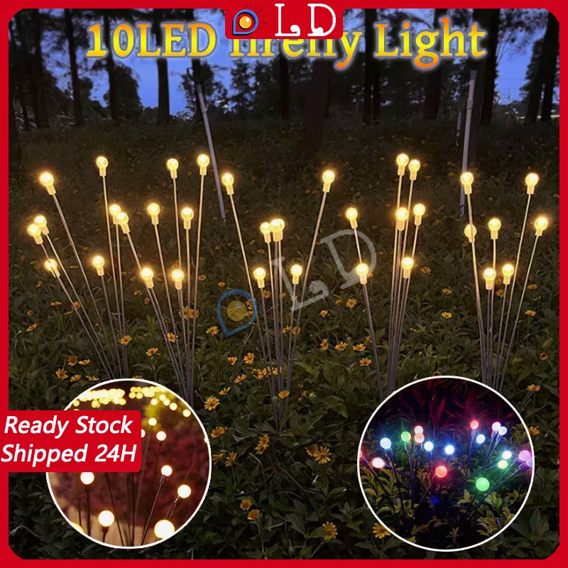 Lampu Raya Solar LED Light Swing Garden Light Color Changing Firefly ...