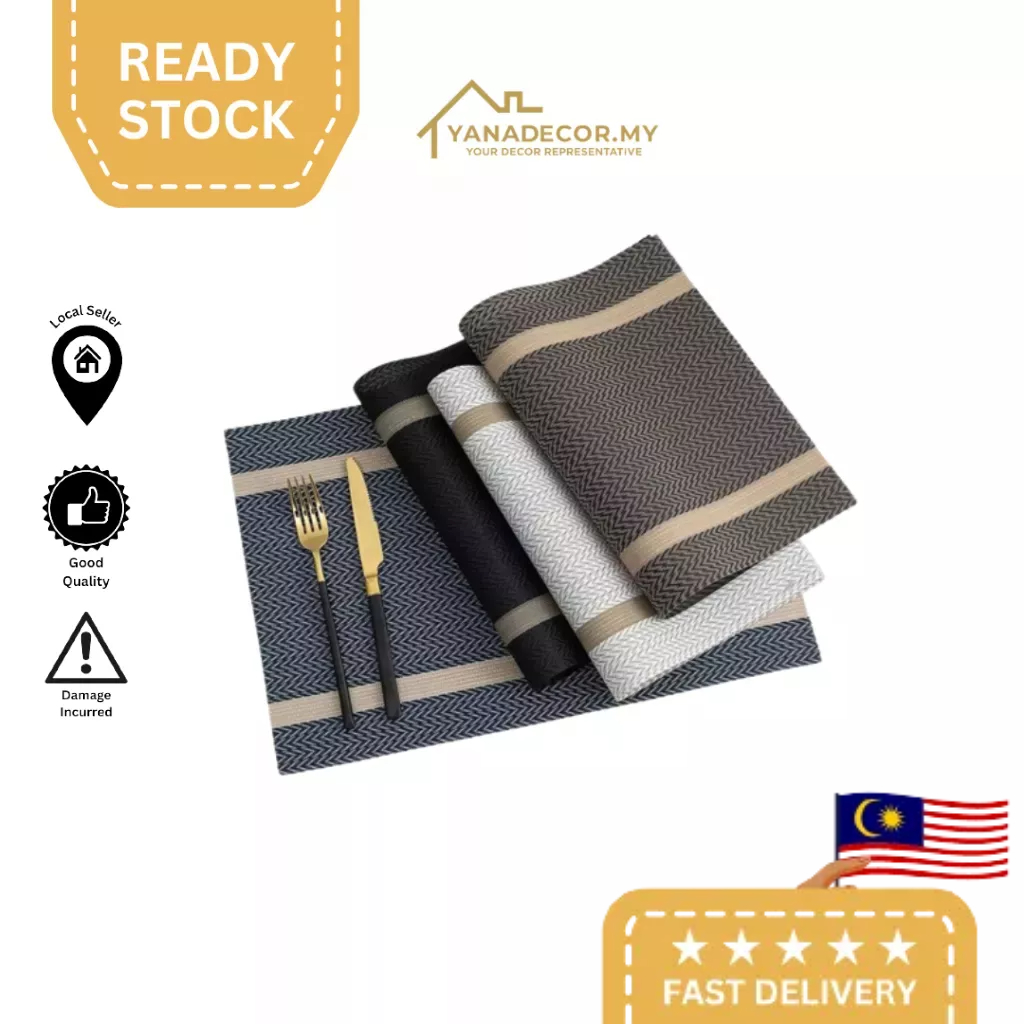 Pelapik Pinggan Placemat Lapik Dining Table Alas PVC - Placemat ...