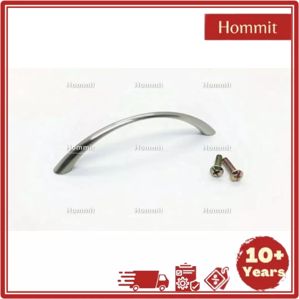 96mm stainless steel moon shape door handle for cupboard cabinet ...