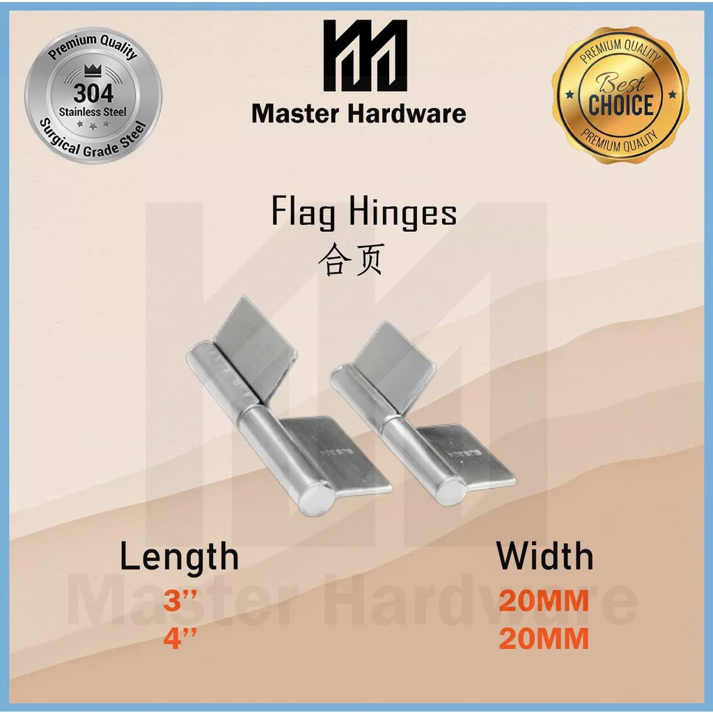 SS304 FLAG HINGE 合页 Q086 | Shopee Malaysia
