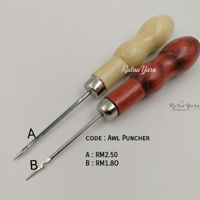 🎀Ready stock🎀 awl puncher / Penebuk lubang/ Penebuk kasut getah ...