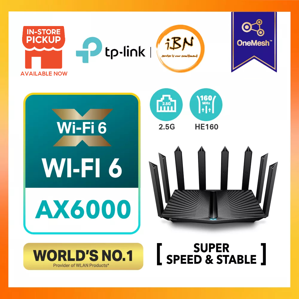 TP-Link Archer AX80 AX6000 8-Stream Gigabit Wireless Wi-Fi 6 Router ...