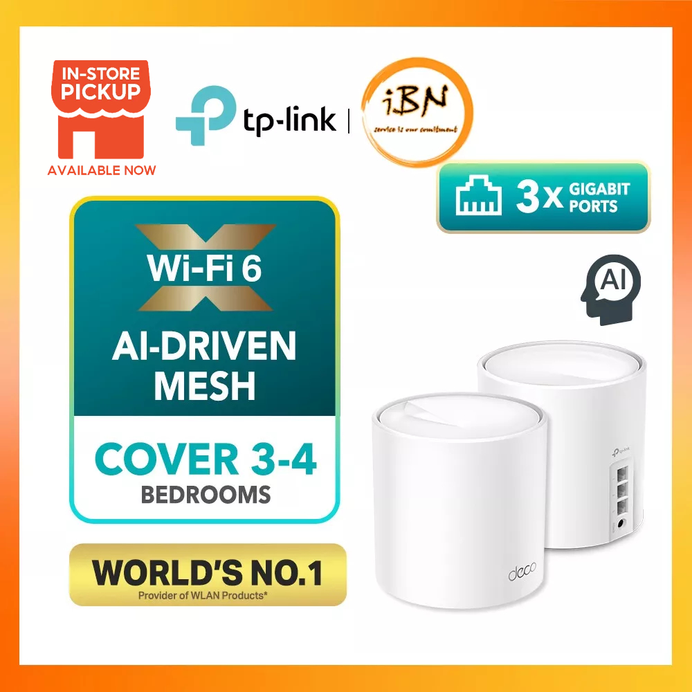 TP-Link AX3000 Deco X50 Whole Home Mesh Wi-Fi System AP Mode or Router ...