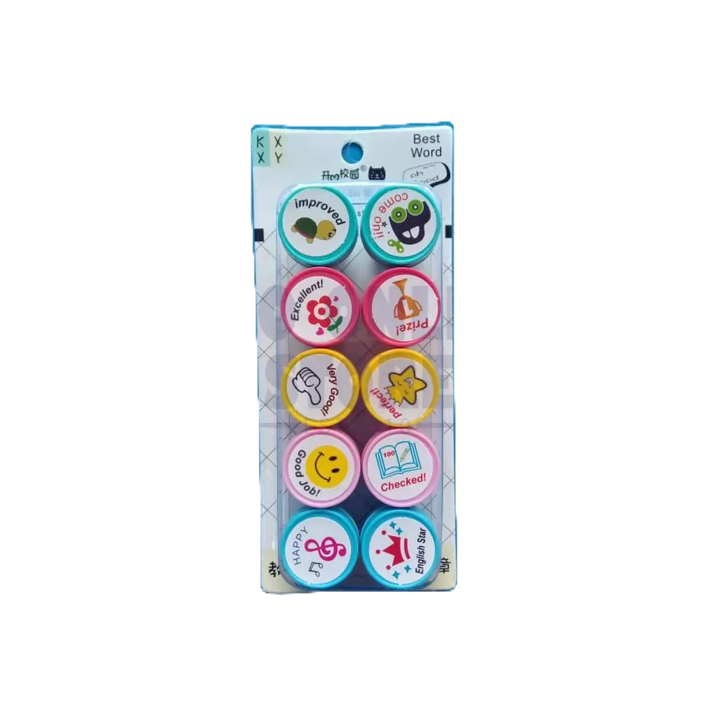 10pcs Set Fun Stamp For Student Reward | Shopee Malaysia