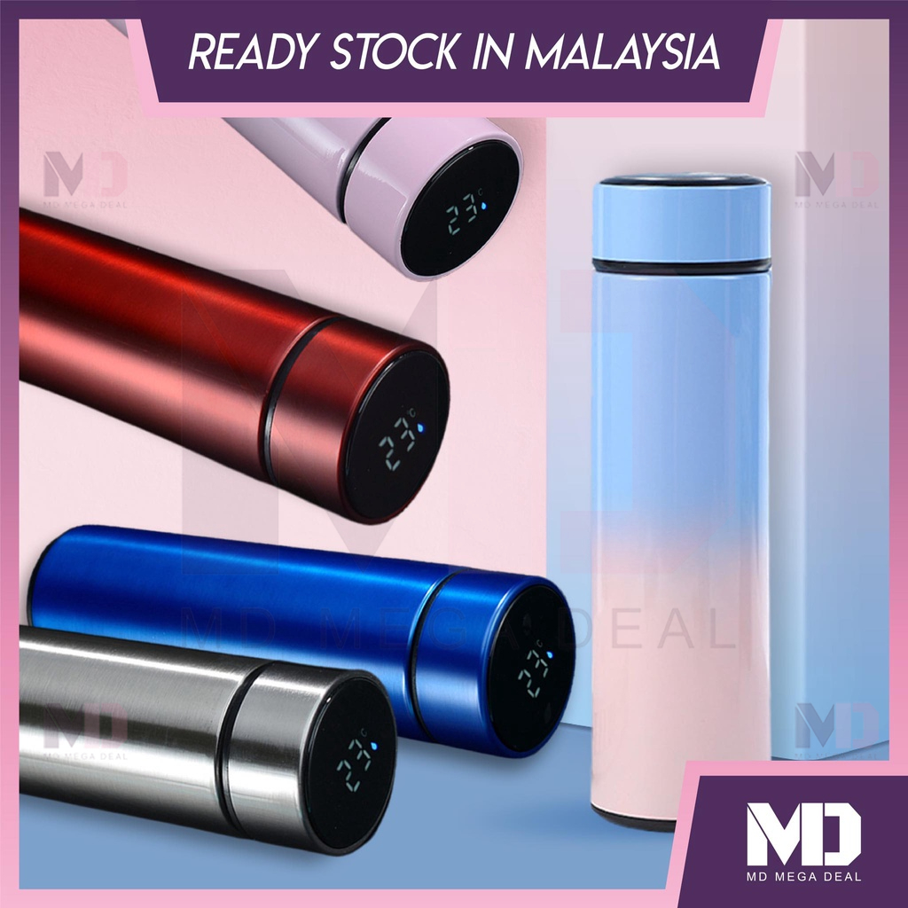 《Mega Deal》Smart LED temperature display Vacuum Flask Thermos Keep Warm ...