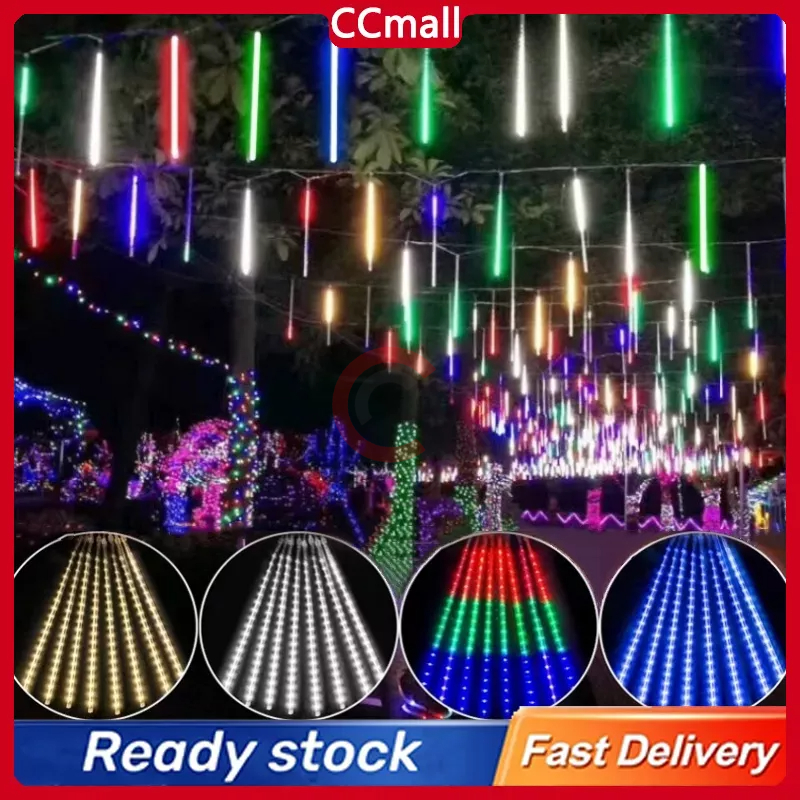 30/50CM Waterproof LED Solar Meteor Shower Rain Lights, Falling ...