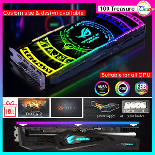 Custom made Graphic Card Back Plate GPU Cover GPU Backplate Sideplate ...