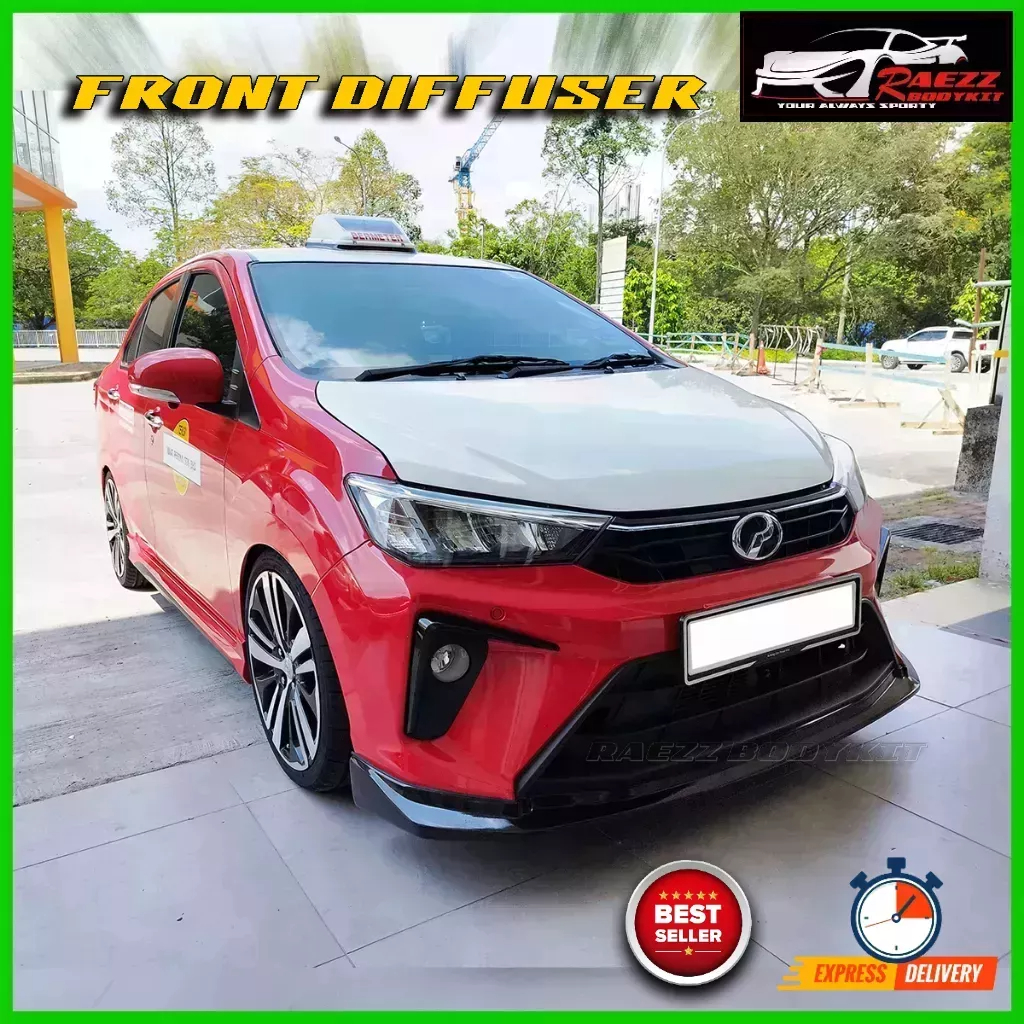 💥Ready Stock💥Perodua Bezza **2020-2024** FaceliftPU Front Diffuser 'R ...