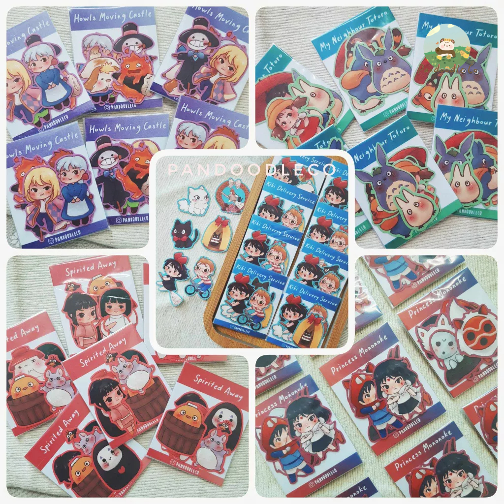 🎐 Studio Ghibli Character Sticker Pack | pandoodleco | Shopee Malaysia