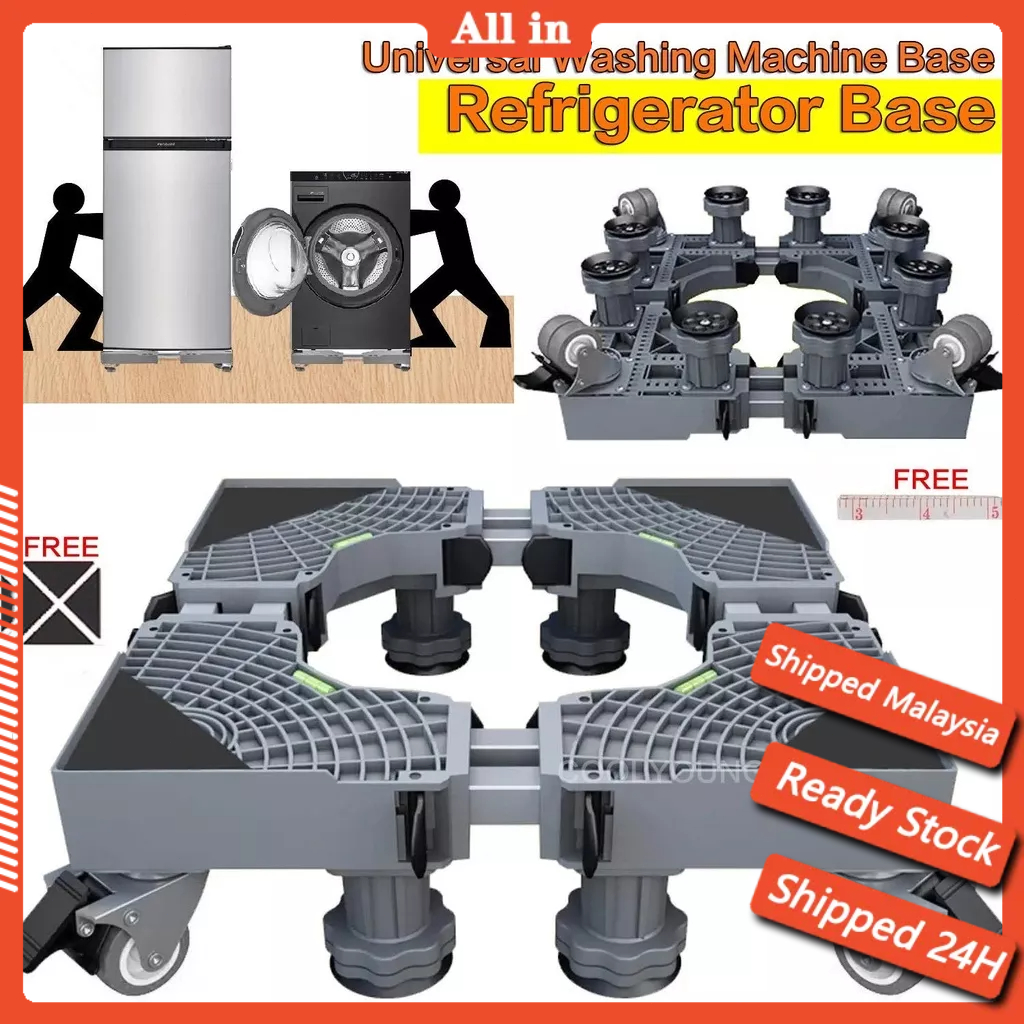 Stainless steel washing machine stand base adjustable heavy duty with ...