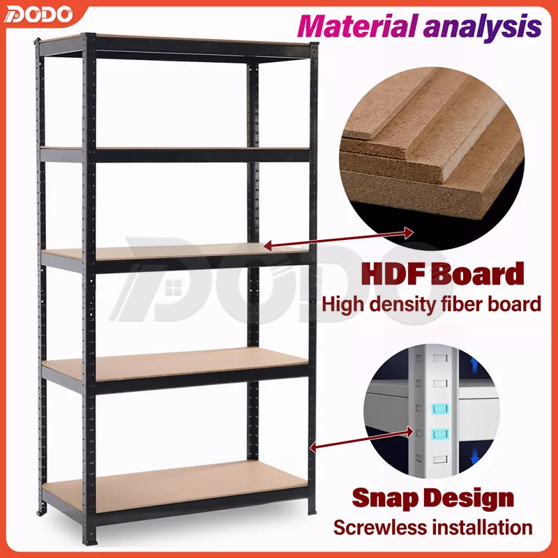 👍Adjustable👍4/5 Layer Boltless Rack Home Storage Rack Store Warehouse ...