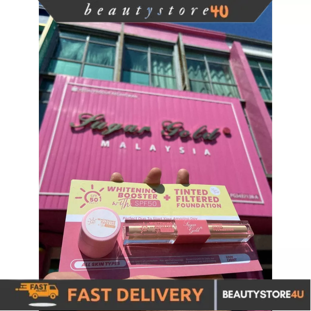 SUGAR GOLD Duo Foundation & Whitening Booster | New Edition Tinted ...