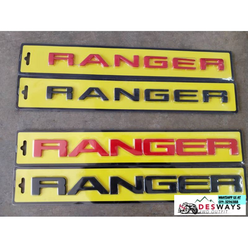 Ranger Emblem Wording - Sticky type | Shopee Malaysia