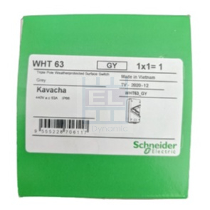 SCHNEIDER 63A 440V Surface Mount Triple Pole Isolating Switch IP66 ...