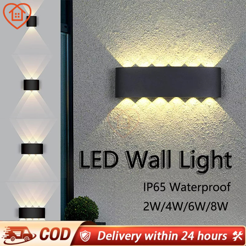 📣LOWEST PRICE📣 Waterproof Aluminum LED Wall Lamp Lampu Dinding Lampu ...