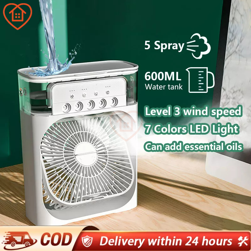 📣READY STOCK📣Portable USB Mini Aircond, Air Cooler, Mist Fan, Kipas ...