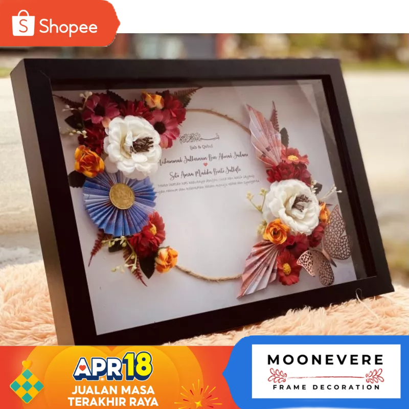 🔥EXCLUSIVE DESIGN BOX FRAME WITH COVER🔥 frame hantaran mas kahwin ...