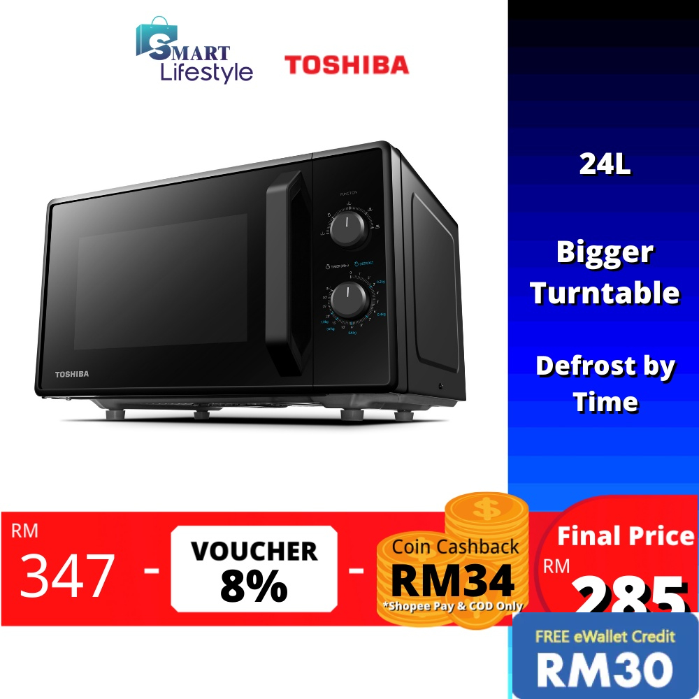 Toshiba Microwave Oven (24L) MW2-MM24PF(BK) MW2-MM24PF | Shopee Malaysia
