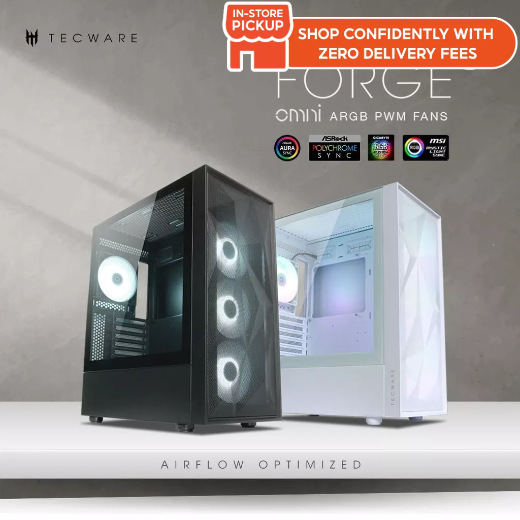 # TECWARE Forge S Omni - ARGB T.G High Airflow ATX Casing with Omni ...