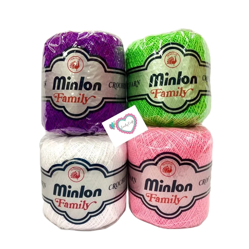 Minlon Family Crochet Knitting Yarn Thread / Benang Kait Family ...