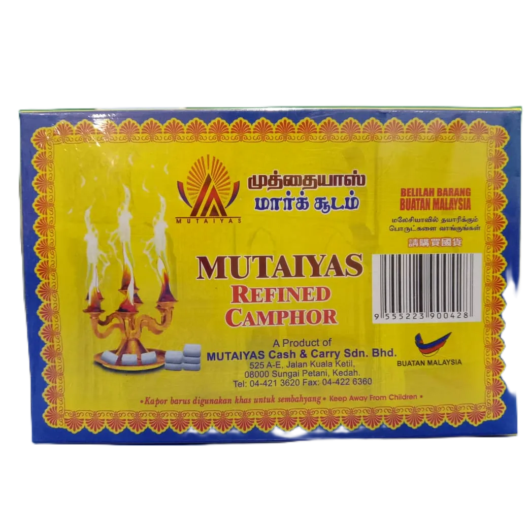 MUTAIYAS REFINED CAMPHOR 35 PACKETS | Shopee Malaysia