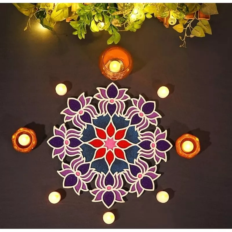 (30 cm NEW STOCK)Reusable indian Rangoli matt / home decor / Rangoli ...