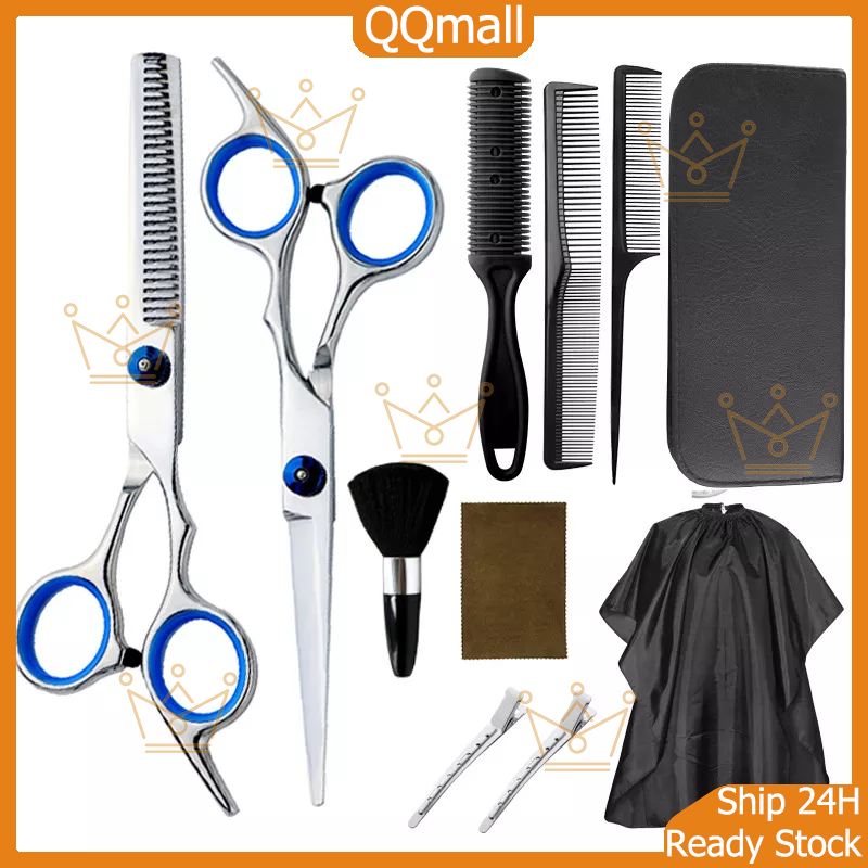 🔥Local Seller🔥10pcs Set Japan Professional Hair Cutting Gunting Rambut ...