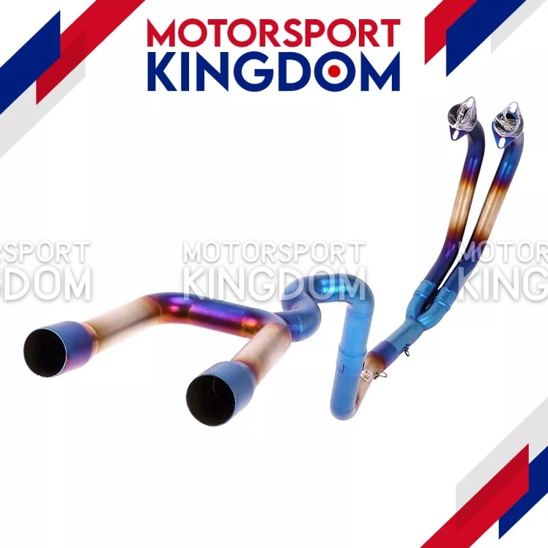 MSK Yamaha R25 Double Muffler Exhaust Header Full System Double Row ...