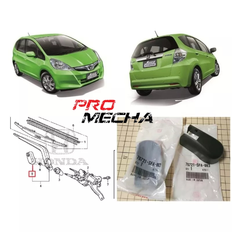 ORIGINAL HONDA JAZZ 2012 TFO HYBRID REAR WIPER ARM CAP. WIPER SCREW NUT ...