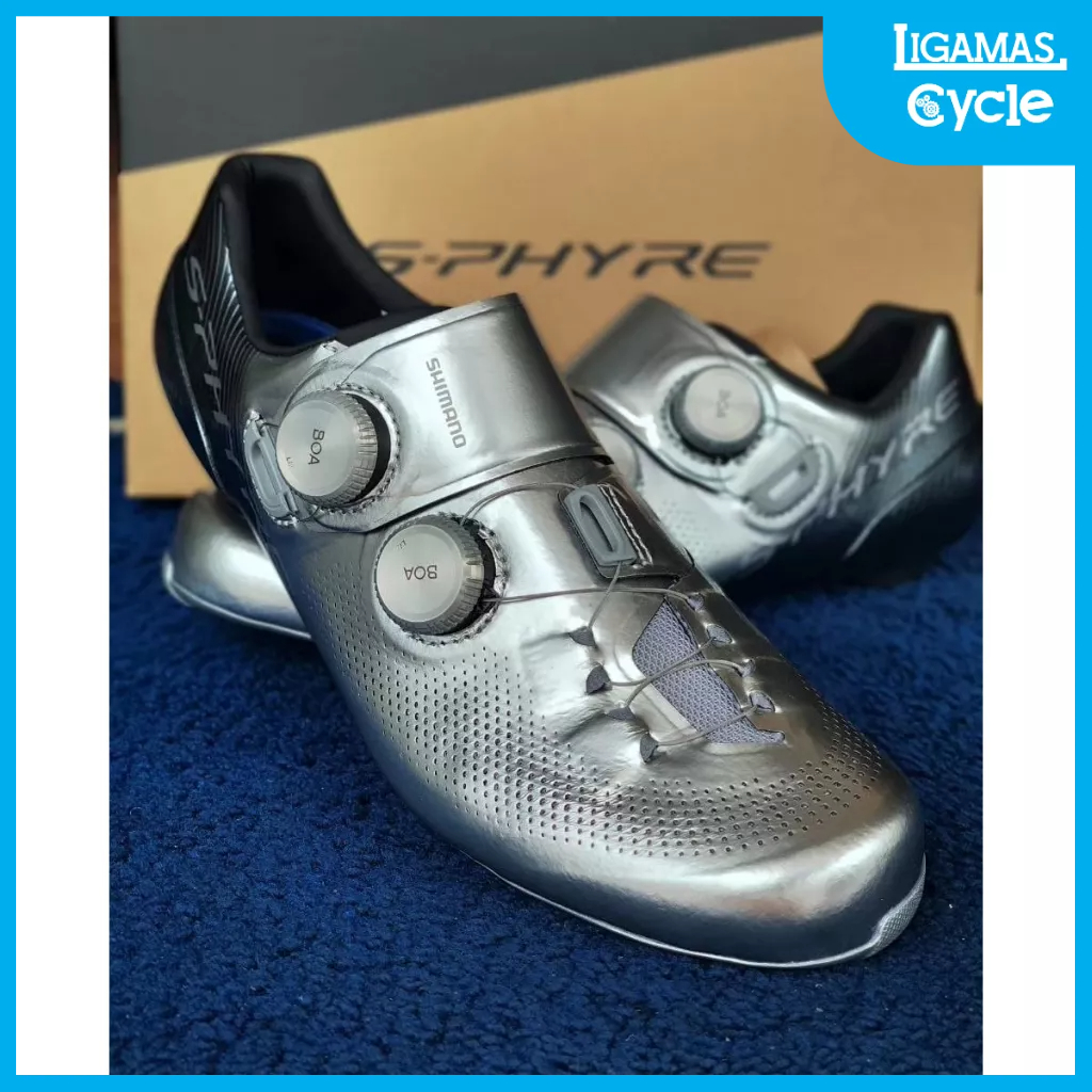 Shimano S-Phyre RC-903SE Carbon Road Shoes-Special Edition Silver ...