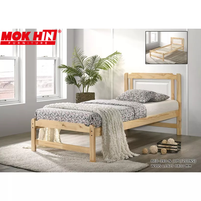 WOODEN SINGLE BED FRAME / SINGLE BED/ KATIL / CHILDREN BED / BEDROOM ...