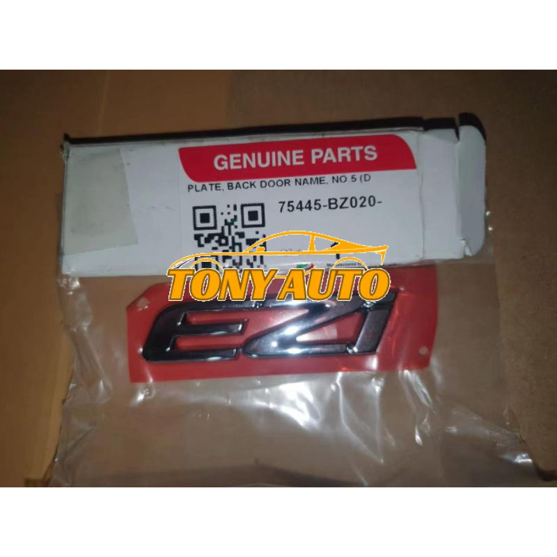 PERODUA MYVI 08, ALZA 14 REAR BONNET MARK (EZI) EMBLEM, LOGO/ BELAKANG ...