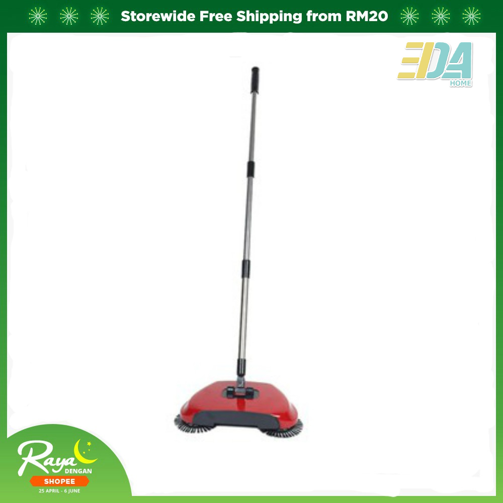Hand Push Sweeper Spin Broom Household Floor Dust Cleaning Mop | Shopee ...