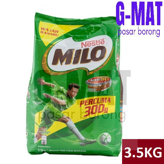 Milo Activ-Go Choc Malt Powder 3.5KG (3.2kg+300g) | Shopee Malaysia